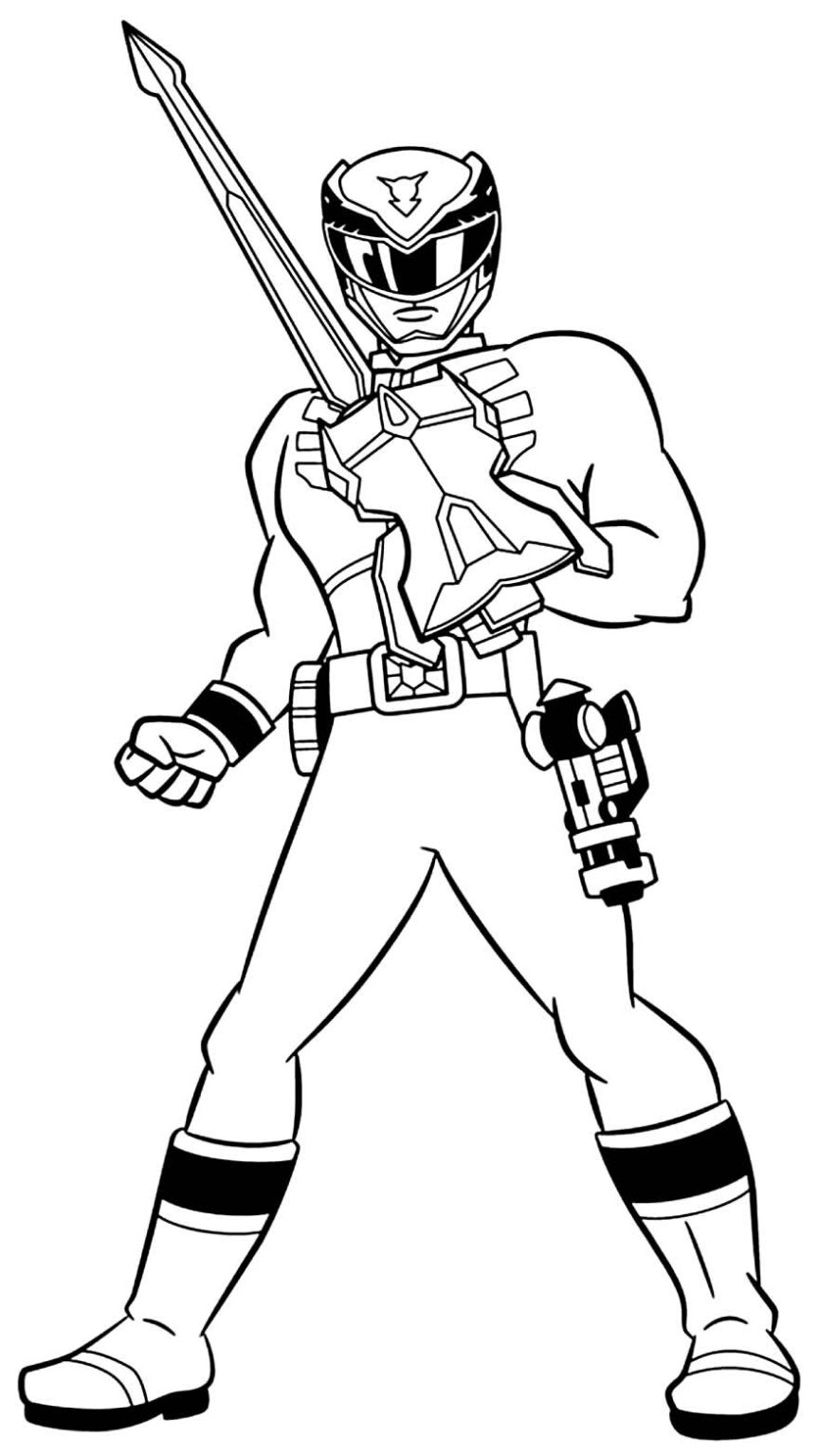 50+ Desenhos de Power Rangers para colorir - Dicas Práticas