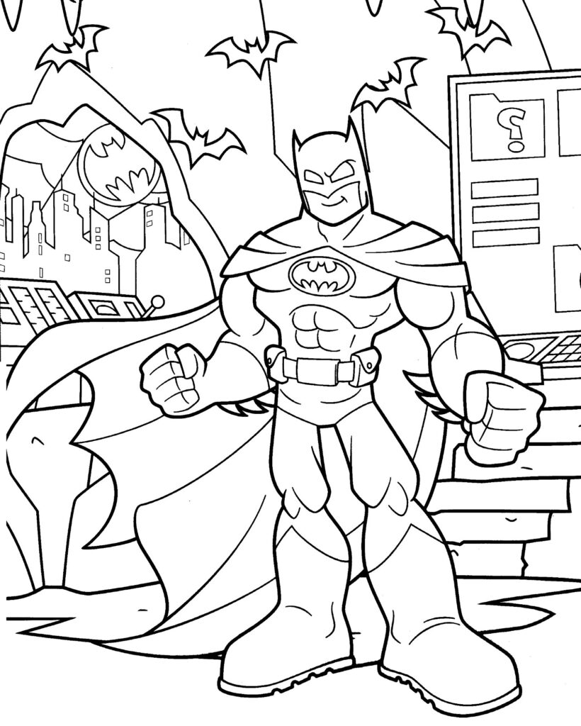 50+ Desenhos do Batman para imprimir e colorir - Dicas Práticas
