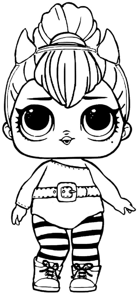 70+ Desenhos para colorir da boneca LOL - Dicas Práticas