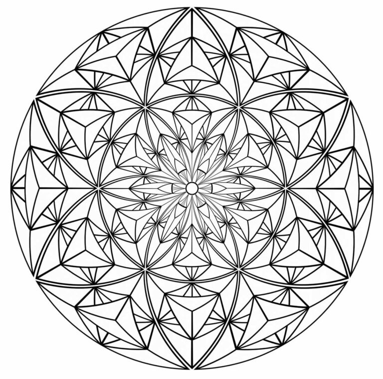 50+ Desenhos Geométricos para colorir - Dicas Práticas