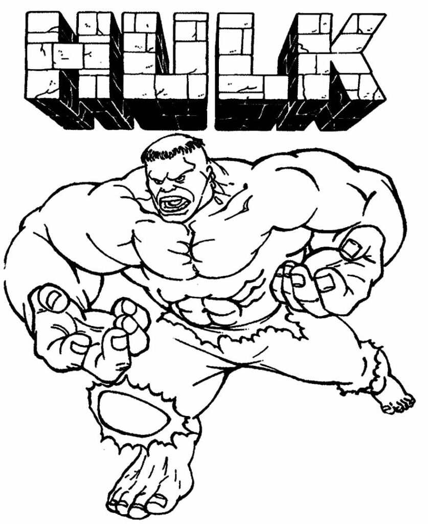 50+ Desenhos para colorir do Hulk - Dicas Práticas