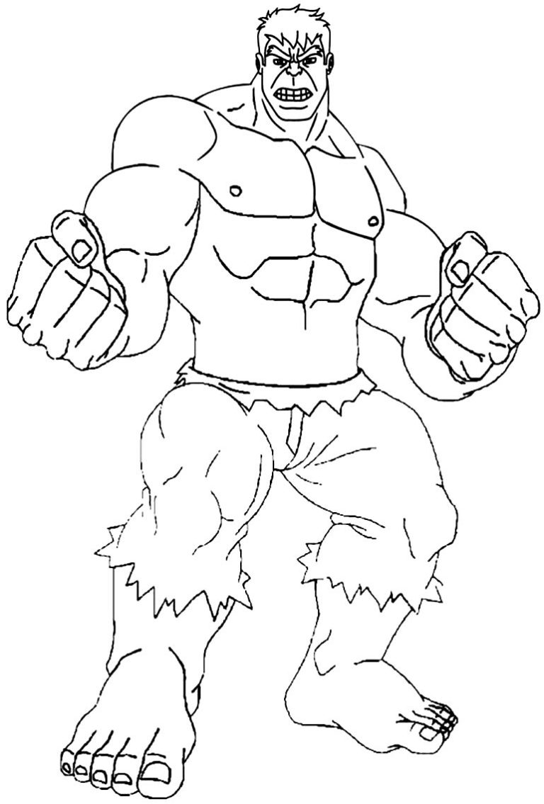 50+ Desenhos para colorir do Hulk - Dicas Práticas