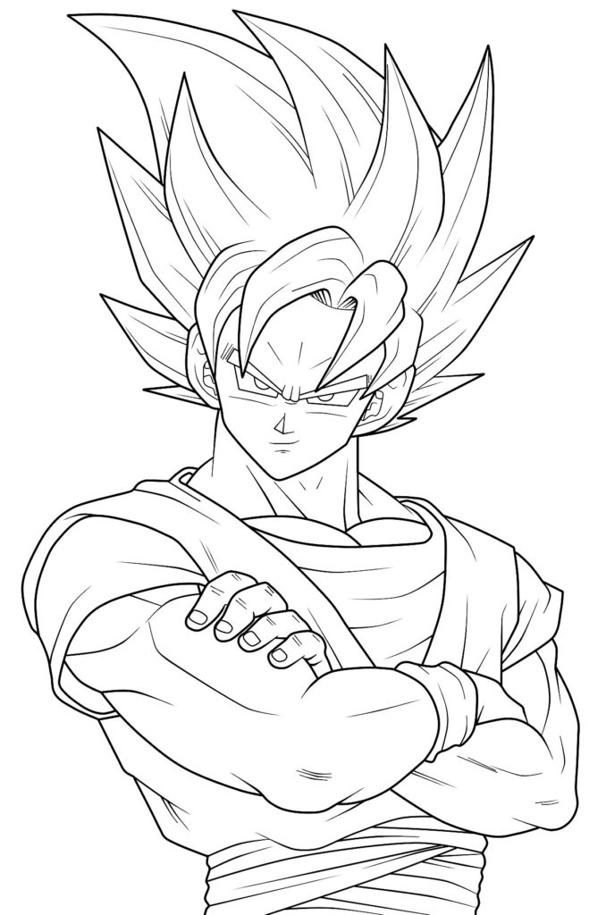 50+ Desenhos do Goku para colorir - Dicas Práticas