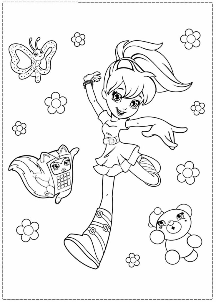 30+ Desenhos da Polly Pocket para imprimir e colorir - Dicas Práticas
