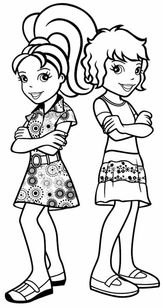 30+ Desenhos da Polly Pocket para imprimir e colorir - Dicas Práticas