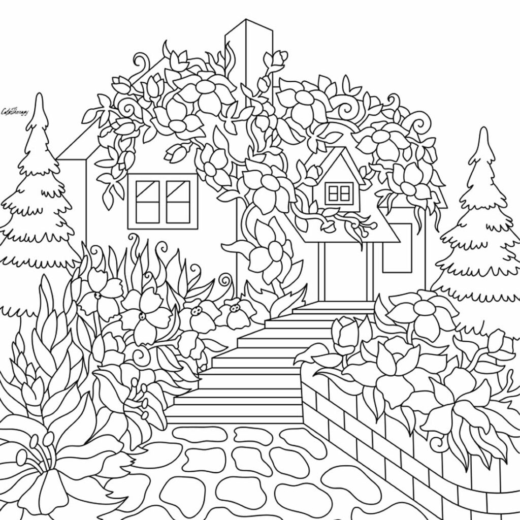 30+ Desenhos de Casa para colorir e pintar - Dicas Práticas