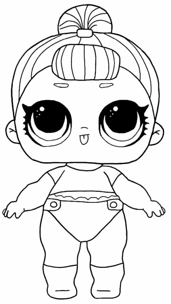 70+ Desenhos para colorir da boneca LOL - Dicas Práticas