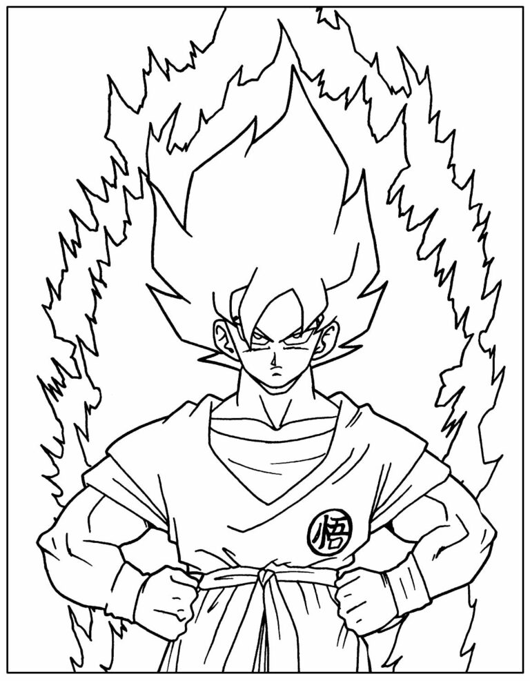 50+ Desenhos do Goku para colorir - Dicas Práticas
