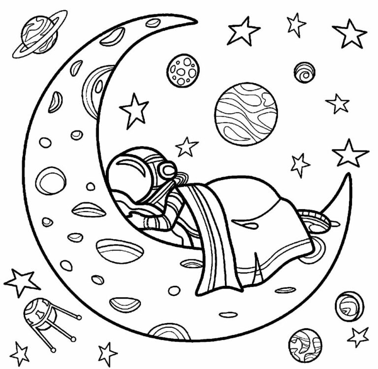 50+ Desenhos para colorir de Lua - Dicas Práticas