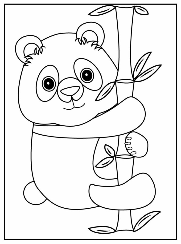 30+ Desenhos de Panda para colorir - Dicas Práticas