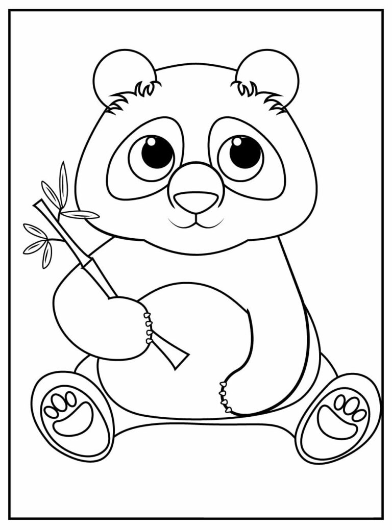 30+ Desenhos de Panda para colorir - Dicas Práticas