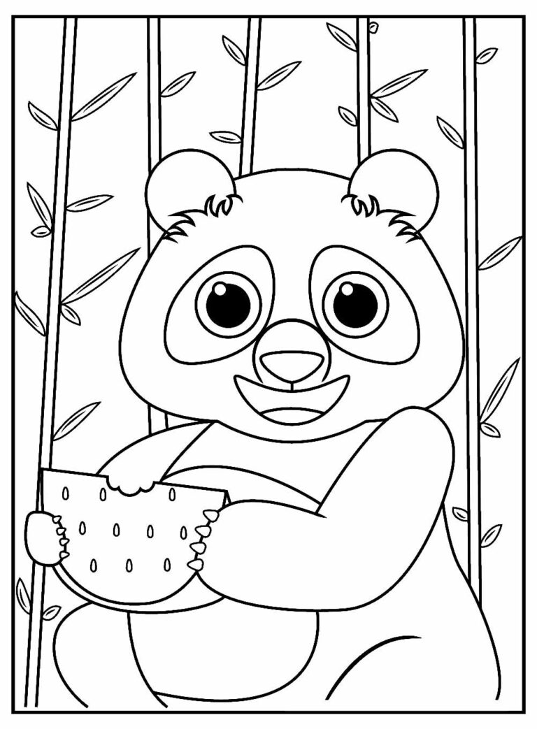 30+ Desenhos de Panda para colorir - Dicas Práticas