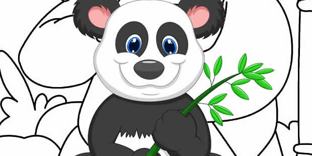 30+ Desenhos de Panda para colorir - Dicas Práticas