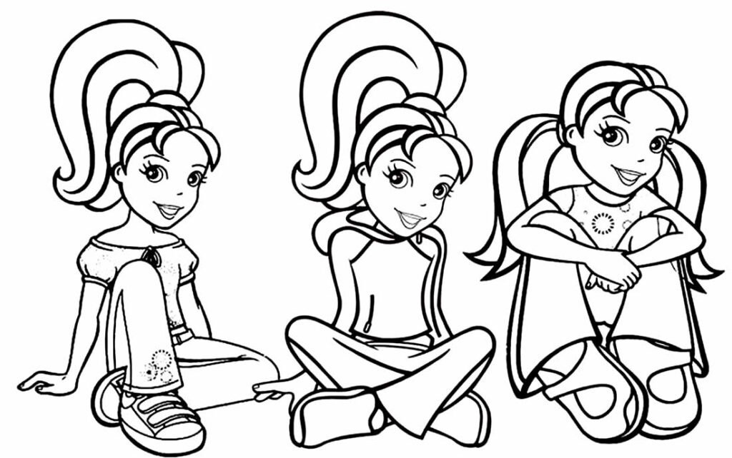 30+ Desenhos da Polly Pocket para imprimir e colorir - Dicas Práticas