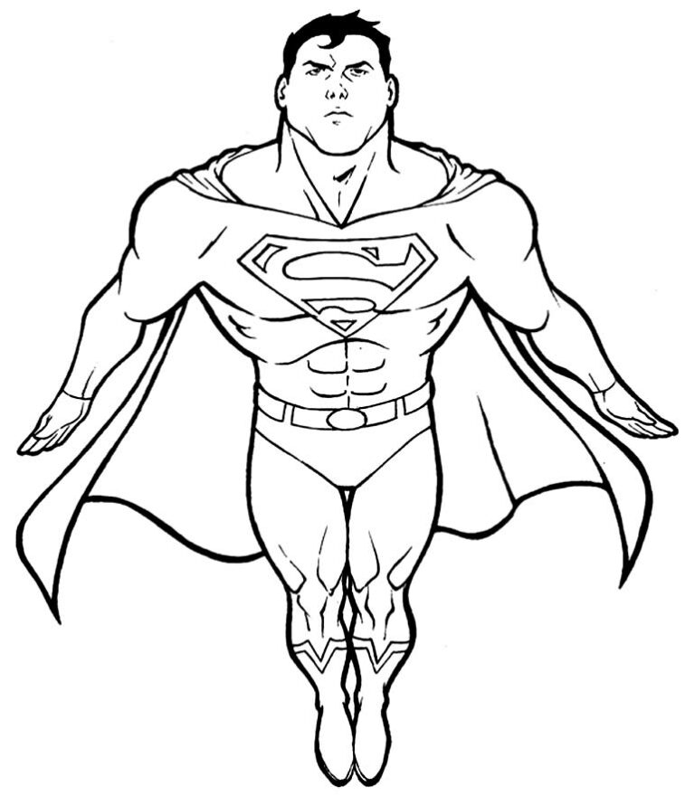 60+ Desenhos do Super-Homem para colorir - Dicas Práticas