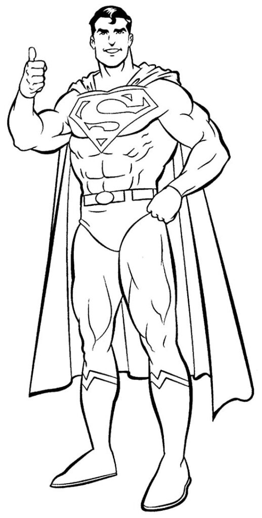 50+ Desenhos do Super-Homem para colorir - Dicas Práticas