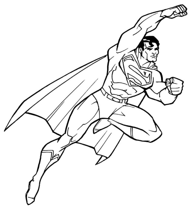 60+ Desenhos do Super-Homem para colorir - Dicas Práticas