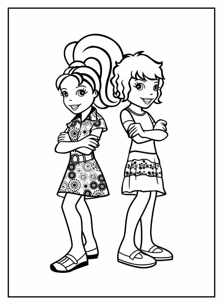 30+ Desenhos da Polly Pocket para imprimir e colorir - Dicas Práticas