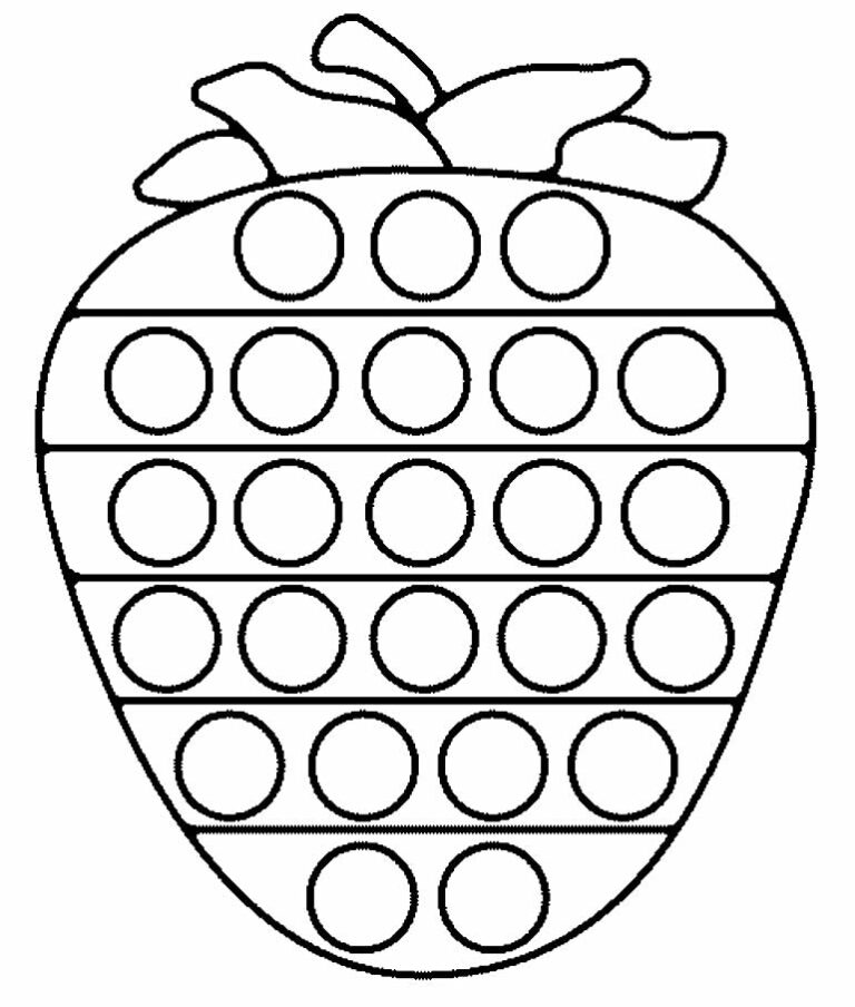 30+ Desenhos de Pop It para colorir - Dicas Práticas