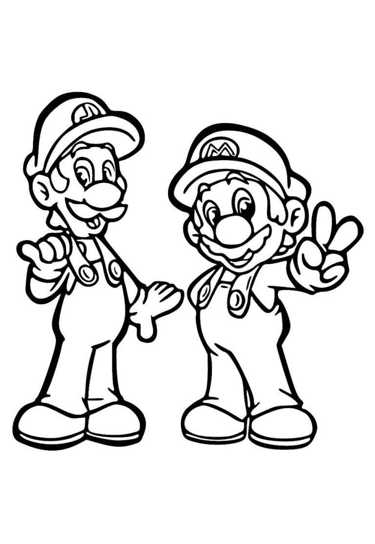 Desenhos de Mario Bros para colorir e imprimir - Dicas Práticas