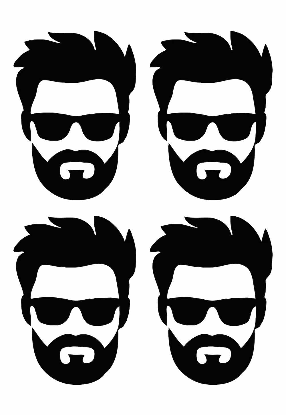 Moldes de Barba para Dia dos Pais - Dicas Práticas