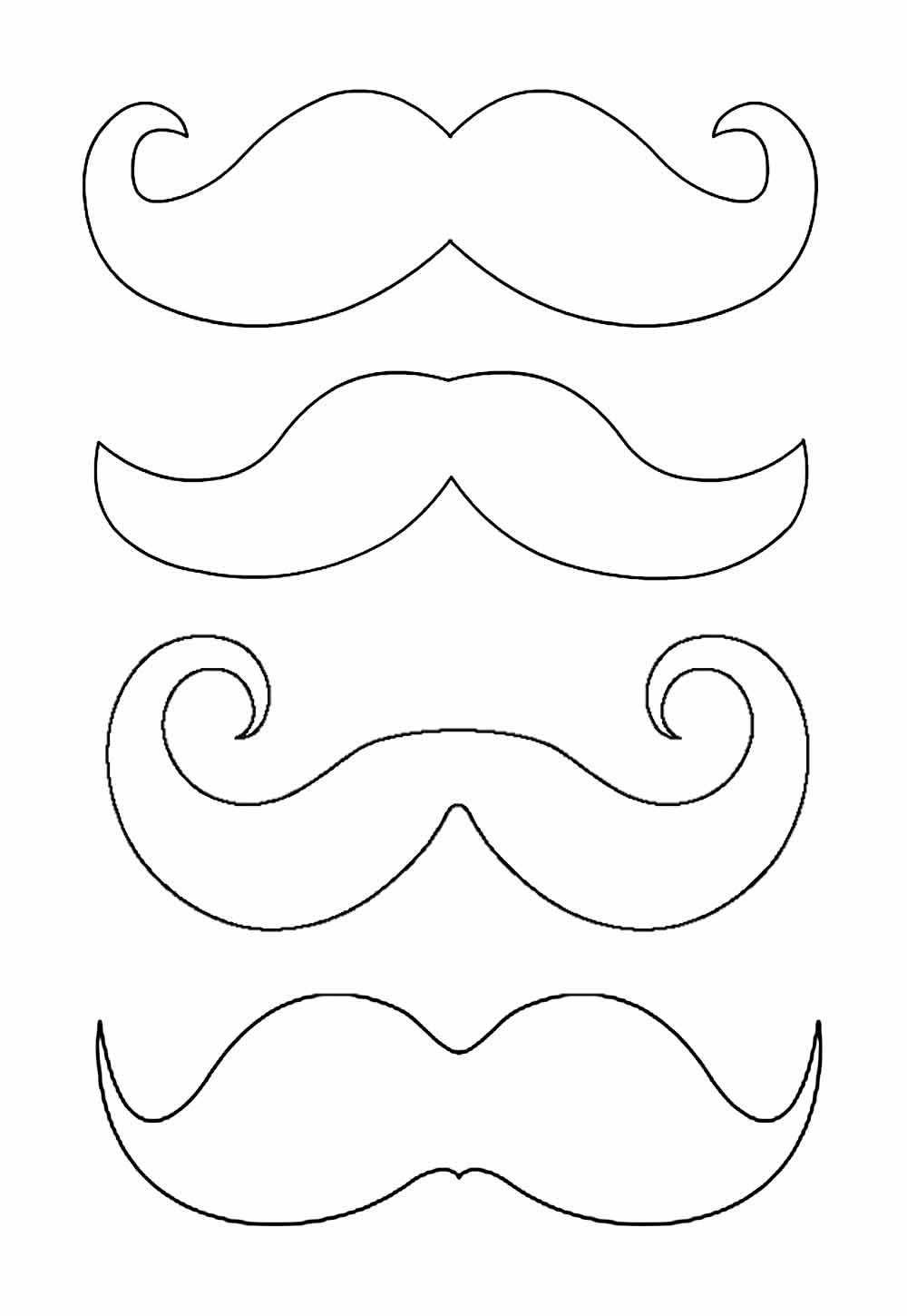 Moldes de Bigode para Dia dos Pais - Dicas Práticas