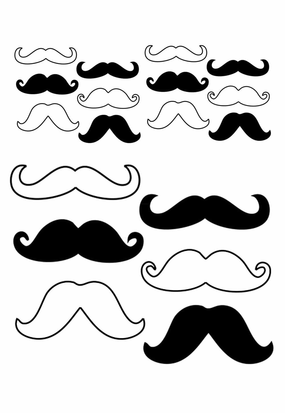 Moldes de Bigode para Dia dos Pais - Dicas Práticas