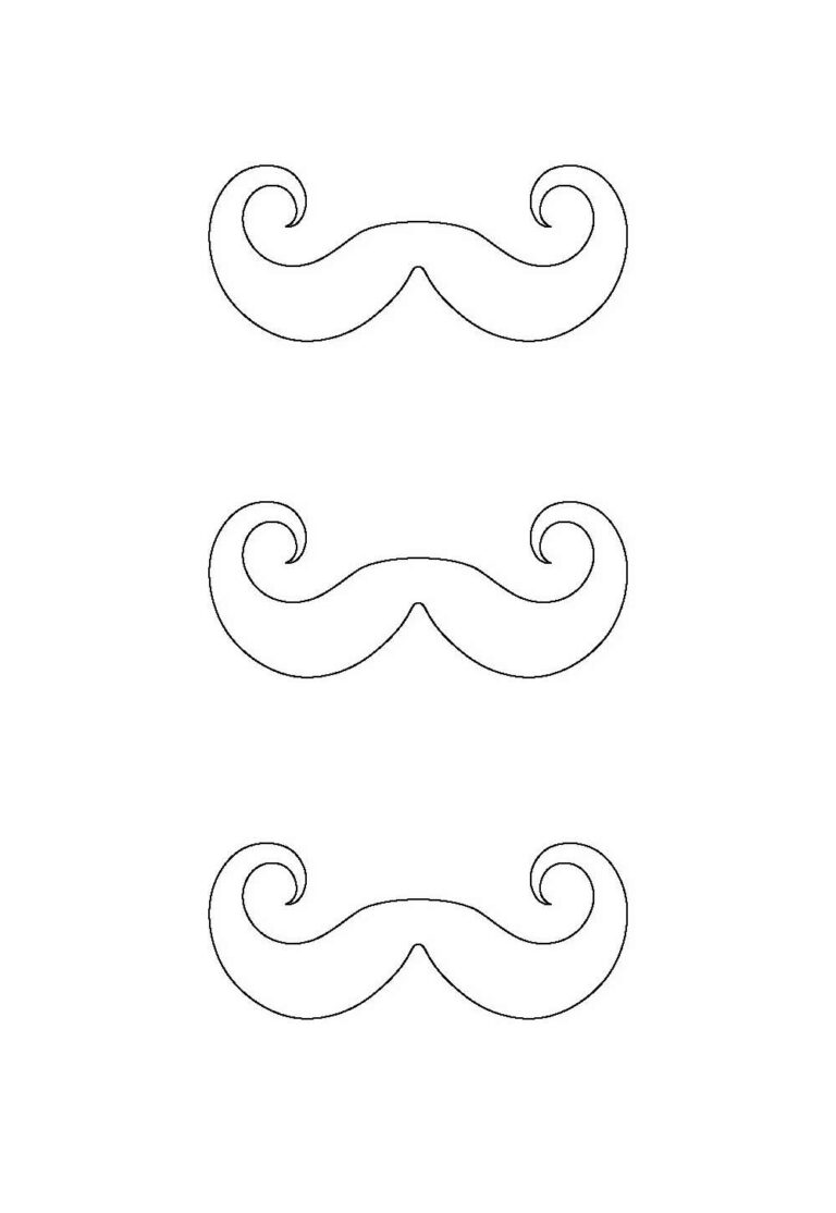 Moldes de Bigode para Dia dos Pais - Dicas Práticas