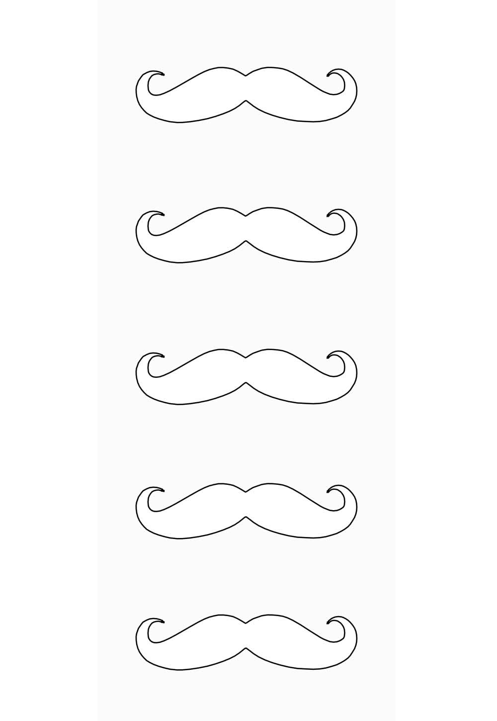 Moldes de Bigode para Dia dos Pais - Dicas Práticas
