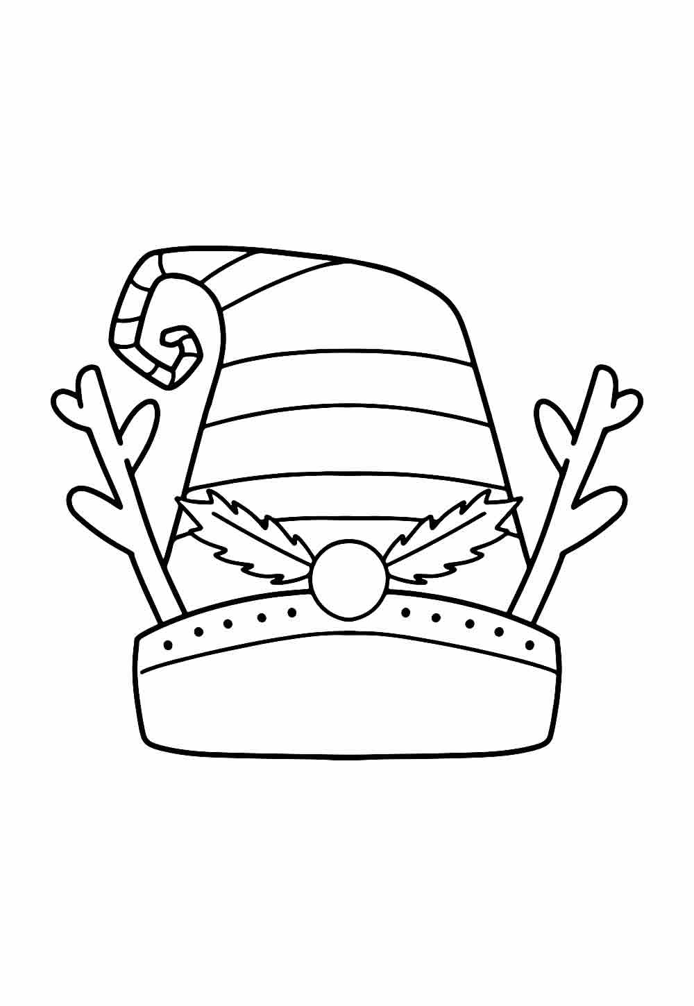 Desenhos de Gorros de Natal para Imprimir e Colorir - Dicas Práticas