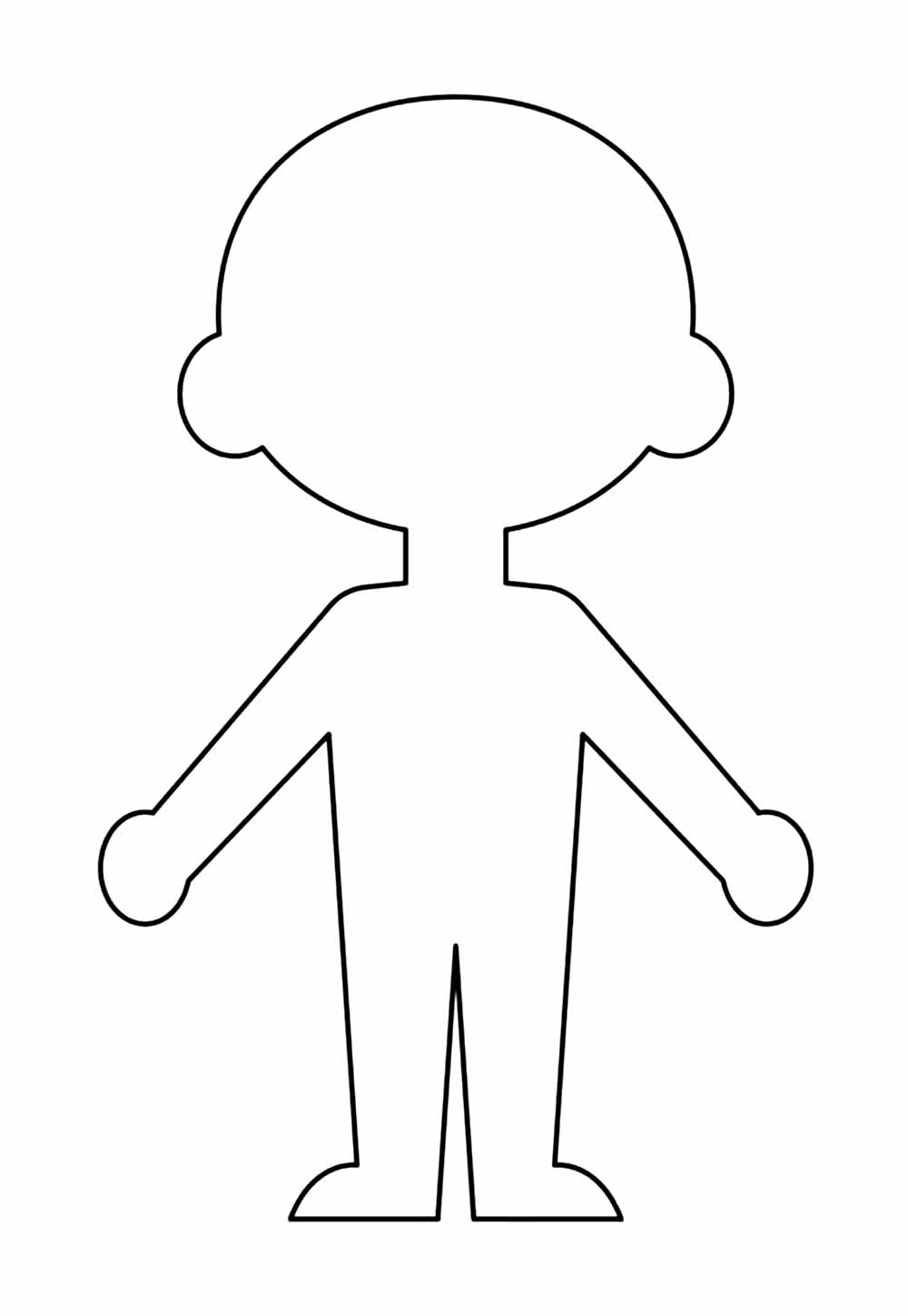 Molde de Boneco para Imprimir - Dicas Práticas