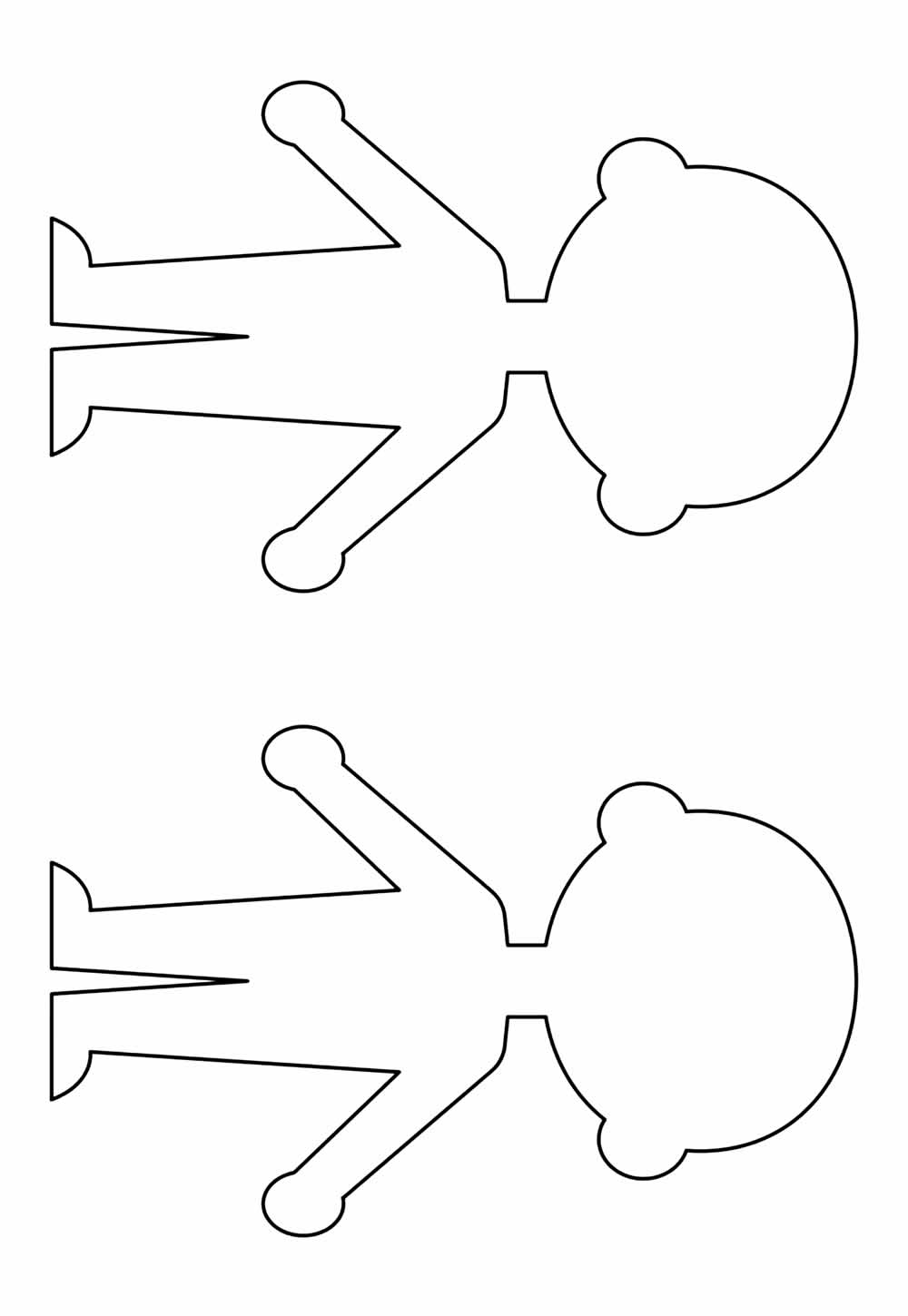 Molde de Boneco para Imprimir - Dicas Práticas