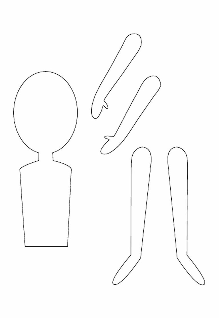 Molde de Boneco para Imprimir - Dicas Práticas