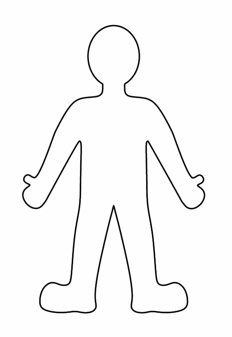Molde de Boneco para Imprimir - Dicas Práticas