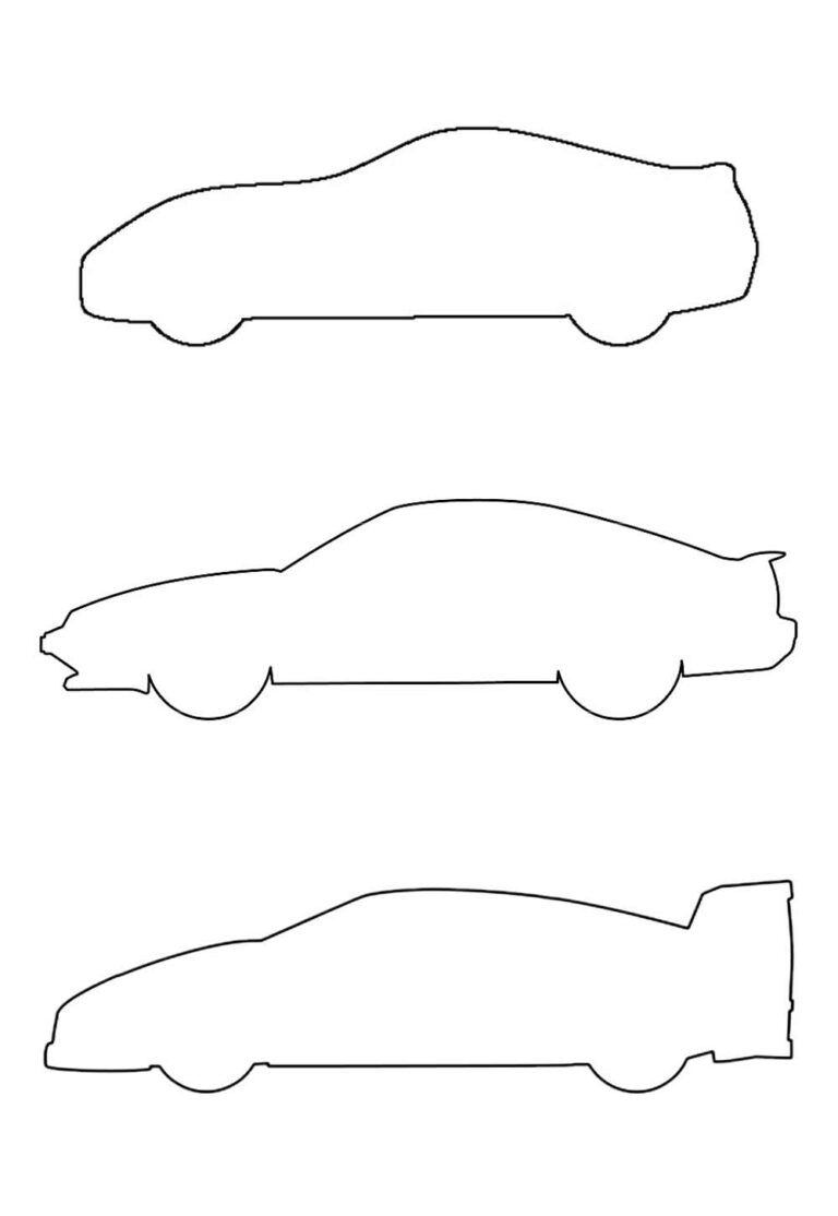 Molde de Carro para Imprimir: 20 Modelos - Dicas Práticas