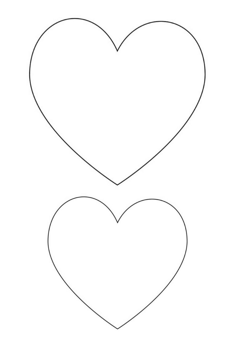 Moldes de Corazón para Imprimir - Dicas Práticas