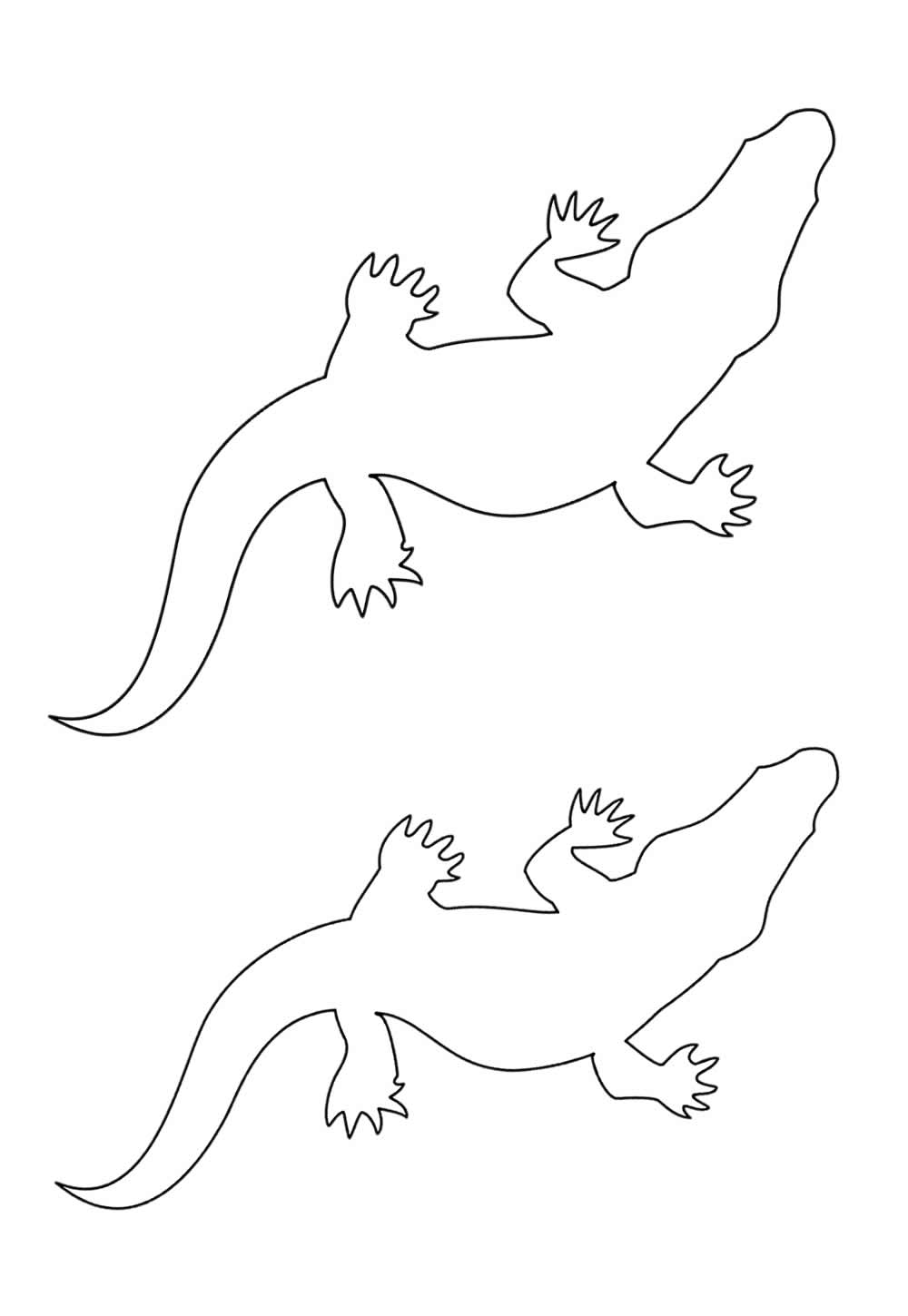Molde de Jacaré: 12 Modelos para Imprimir - Dicas Práticas