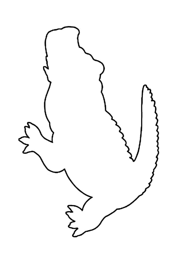 Molde de Jacaré: 12 Modelos para Imprimir - Dicas Práticas